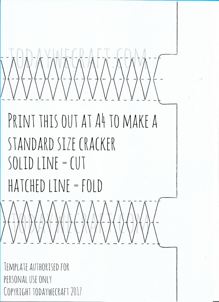 Christmas Cracker Template – TodayweCraft
